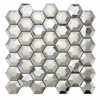 China Stainless Steel Mosaic Tile 304 Grade 0.3mm Thick for Wall Decoration Kitchen Backsplash for sale