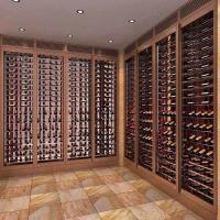 China Rose Gold Stainless Steel Wine Cabinet Chiller Fridge 220V-240V 50Hz Custom Dimensions for sale