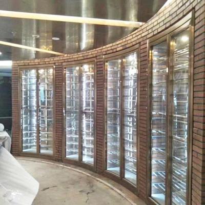 China Custom Stainless Steel Wine Cabinet Cooler 240V 50Hz with Touch Control Panel - Multiple Color Options for sale