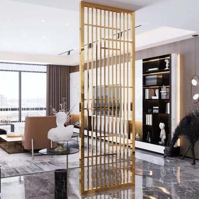 China Brass Rose Gold Mirror Stainless Steel Room Divider 304 500x2800mm Custom Size for sale