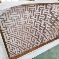 China PVD Colored Stainless Steel Screen Partition Room Divider 500x2800mm Custom Size for sale