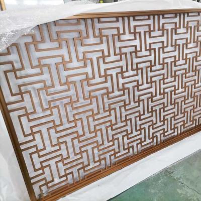 China PVD Colored Stainless Steel Screen Partition Room Divider 500x2800mm Custom Size for sale