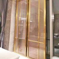 China W450mm H2800mm Stainless Steel Screen Partition with Hairline Finish - SUS 304/316 Grade, Custom Sizes Available for sale