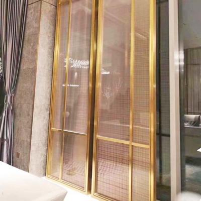 China W450mm H2800mm Stainless Steel Screen Partition with Hairline Finish - SUS 304/316 Grade, Custom Sizes Available for sale