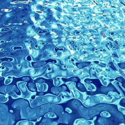 China Sapphire Blue Water Ripple Stamped Stainless Steel Sheet 304 4x8ft for sale