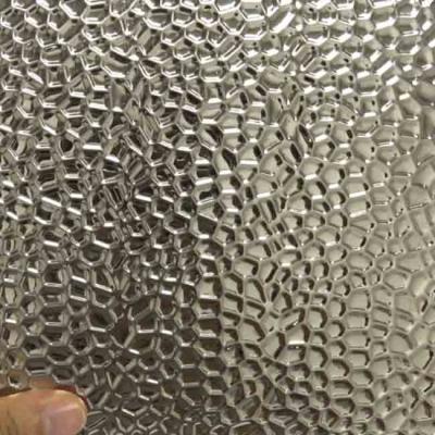 China Black Titanium Embossed Stainless Steel Sheet Honeycomb Pattern 1219x2438mm for sale