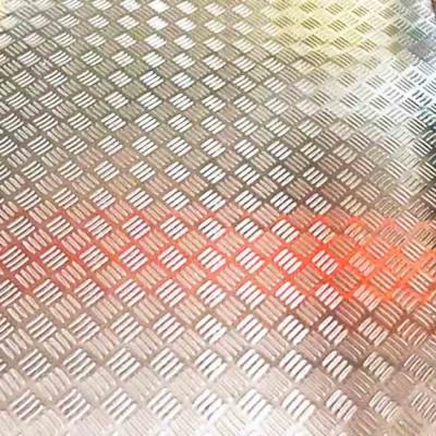 China SUS 201 1219x3048mm Checkered Stainless Steel Sheet Plate for Anti Slip Stair Treads for sale