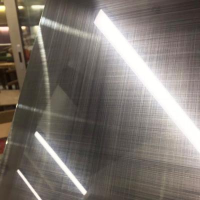 China SS430 304 Cross Hairline Black PVD Coated Stainless Steel Sheet 1219x2438mm for sale