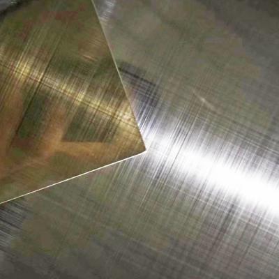 China 304 Gold Color Brushed Hairline Stainless Steel Sheet Anti Fingerprint 1219x2438mm for sale