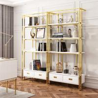 China Custom Champagne Gold Stainless Steel Display Cabinet - SUS 304/316 Grade with 10+ Year Color Guarantee and 25-40 Day Lead Time for sale