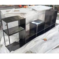 China Custom Black Titanium PVD Plating Stainless Steel Display Cabinet - 25-40 Day Lead Time with 10+ Year Color Guarantee for sale