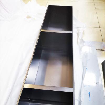 China Cross Hairline PVD Plating Stainless Steel Cabinet Shelf - SUS 304/316 Grade, 25-40 Day Lead Time, Custom Sizes for sale