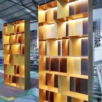 China TUV Certified Stainless Steel Display Cabinet with LED Light - Custom Hairline Bead Blasted Finish in 304/316 Grade for sale