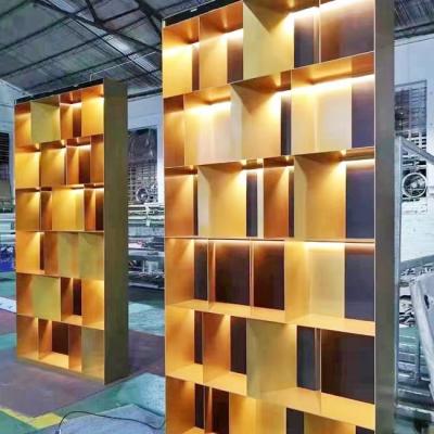 China TUV Certified Stainless Steel Display Cabinet with LED Light - Custom Hairline Bead Blasted Finish in 304/316 Grade for sale