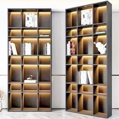 China SUS316 Stainless Steel Display Cabinet with LED Light - Custom Hairline Finish in 10+ Colors for Retail & Office Use for sale