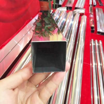 China 201 304 316L Stainless Steel Square Tube 6m Length Cold Rolled with ISO9001 BV SGS Certification for sale