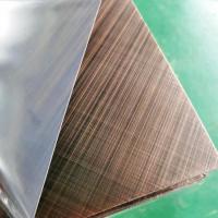 China 304 Rose Gold PVD Brushed Stainless Steel Sheet 1219x2438mm Anti Fingerprint for sale
