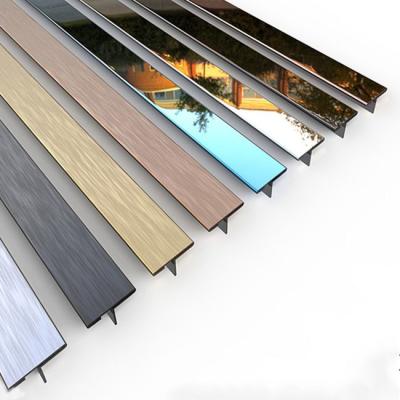 China PVD Colored Stainless Steel Tile Edge Trim 304 316L 10mm 20mm for Tile Protection for sale