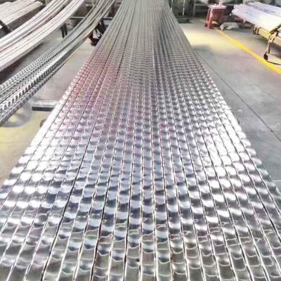 China SGS BV Certified 304 316 Stainless Steel Embossed Tube 6m PVD Rose Gold for sale