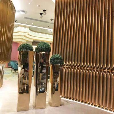 China 201 Stainless Steel Screen Partition PVD Black Gold Champagne Mirror Hairline Brushed 500x2800mm for sale