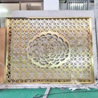 China PVD Colored Stainless Steel Screen Partition Room Divider 600x3000mm Custom Size for sale