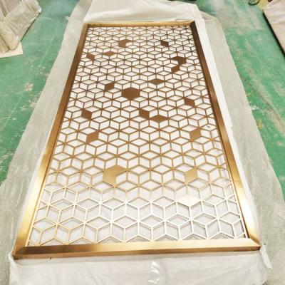 China PVD Colored Stainless Steel Screen Partition Room Divider 304 201 600x3000mm for sale