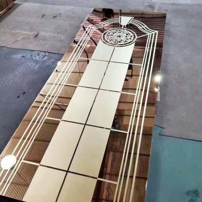 China SUS 304 316L Etched Stainless Steel Sheet for Elevator Cab PVD Color 1219x2438mm for sale