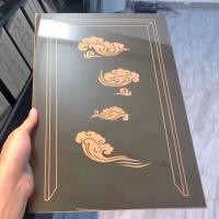 China Custom Small Sample Black Etching Stainless Steel Sheet 304 316L 1219x2438mm for sale