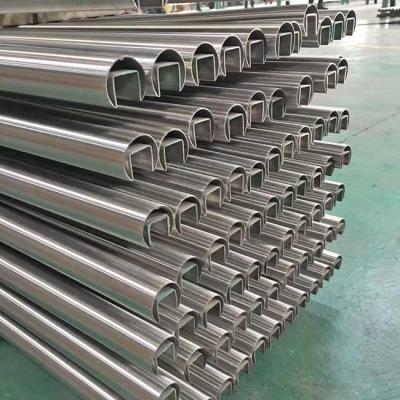China 304 316 201 Single Slot Stainless Steel Round Tube 10mm OD Custom Length for sale