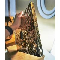 China 304 Gold PVD Stainless Steel Honeycomb Ceiling Panel 1000x2000mm for Interior Decoration for sale