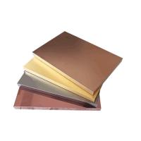 China 30mm Thick Rose Gold Hairline Brushed Stainless Steel Honeycomb Panel 304 Grade for sale