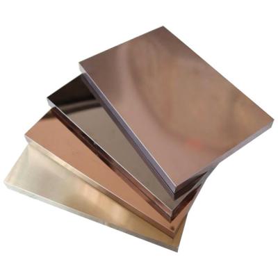 China Brass Brown Antique 0.8mm 304 Stainless Steel Honeycomb Panel 30mm Thickness Mirror Finish for sale