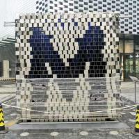 China ODM Custom 304/316 Stainless Steel M Letter Sculpture Outdoor Art with 10+ Year Color Guarantee and Custom Dimensions for sale