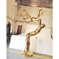 China Custom Stainless Steel Sculptures 304 316L PVD Coated Outdoor Art Decorative Metal Statues for sale