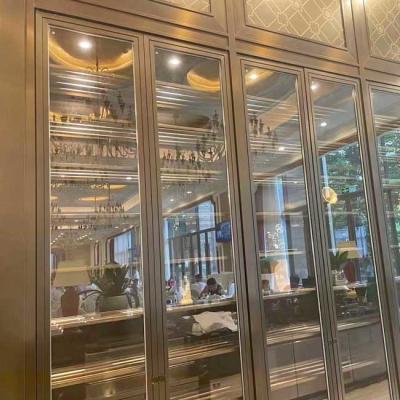 China Rustproof SUS201 Stainless Steel Wine Cabinet with Glass Door - 220V-240V Compressor Refrigeration, Custom Sizes Available for sale