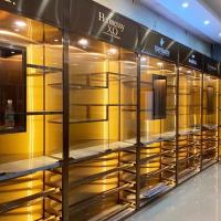 China Custom Stainless Steel Wine Cabinet 110V 220V Multi Zone Compressor Refrigerator for Living Room for sale