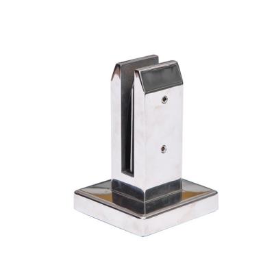 China 316L Stainless Steel Glass Clamp Holder for Swimming Pool Fence 150mm Height for sale