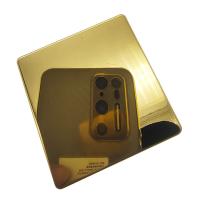 China Gold Color Stainless Steel Sheets 8K Mirror Finish 1000×2000mm for Architectural Decoration for sale