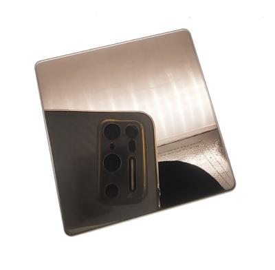 China 8K Bronze Colored Stainless Steel Sheet 304 316L Anti Fingerprint Coating for Interior Decoration for sale