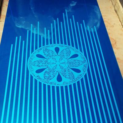 China Gold Etched colored Stainless Steel Sheet 0.5MM Thick Mirror Patterns for sale