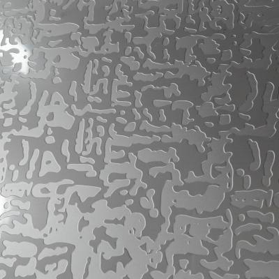 China Mirror Rose Gold Black Colored Stainless Steel Sheet 304 0.5mm Etched Decorative Plate for sale