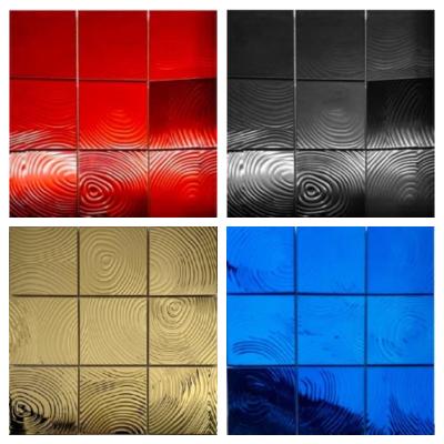 China Metal Square Mosaic Tile For Backsplash For Home Decoration for sale