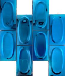 China Three Dimensional Circular Stainless Steel Mosaic Tiles Restaurant Background Wall for sale