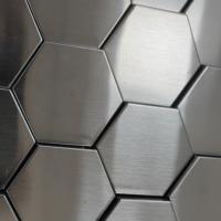 China 0.3mm Thickness Marble Mosaic Tiles For Wall Decoration Bathroom Kitchen for sale