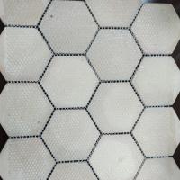 China Stainless Steel Hexagon Mosaic Tile For Bathroom Backsplash for sale