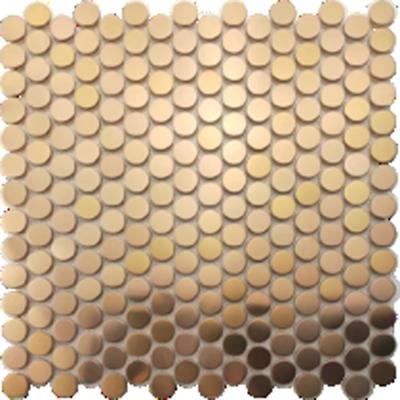 China Peel and Stick 316 Stainless Steel Mosaic Tiles 0.3mm Thick for Wall Decoration for sale