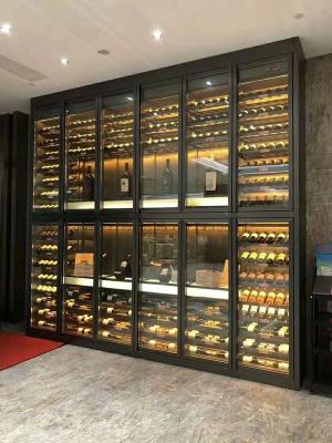 China Customizable 110/220V Stainless Steel Wine Cabinet with Compressor Cooling 250W for sale