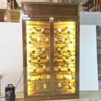 China SUS304 Stainless Steel Wine Cabinet 110-220V Multi-Zone Compressor Refrigerator Custom Size for sale