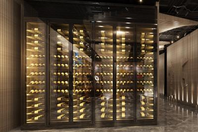 China Wine Cabinet Custom Solid Stainless Steel Arched for sale