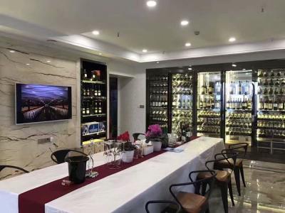 China Custom Stainless Steel Compressor Wine Cabinet 110V 220V Multi Zone Temperature Control for sale